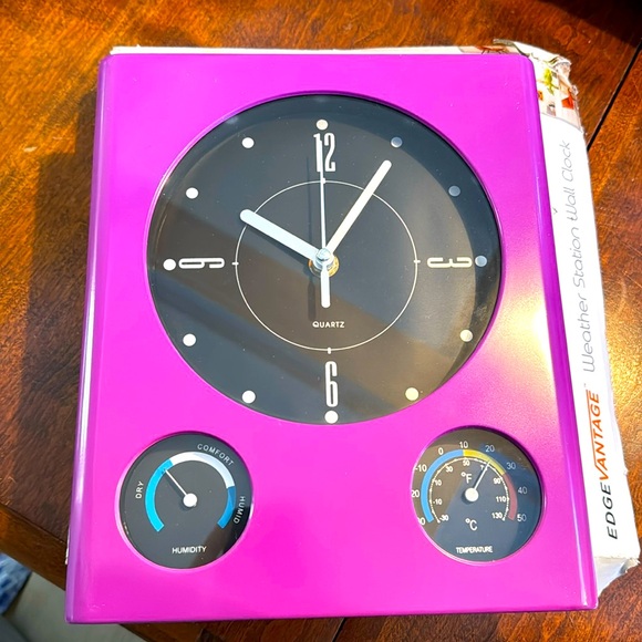 edge vantage | Other | Vintage Weather Station Wall Clock | Poshmark